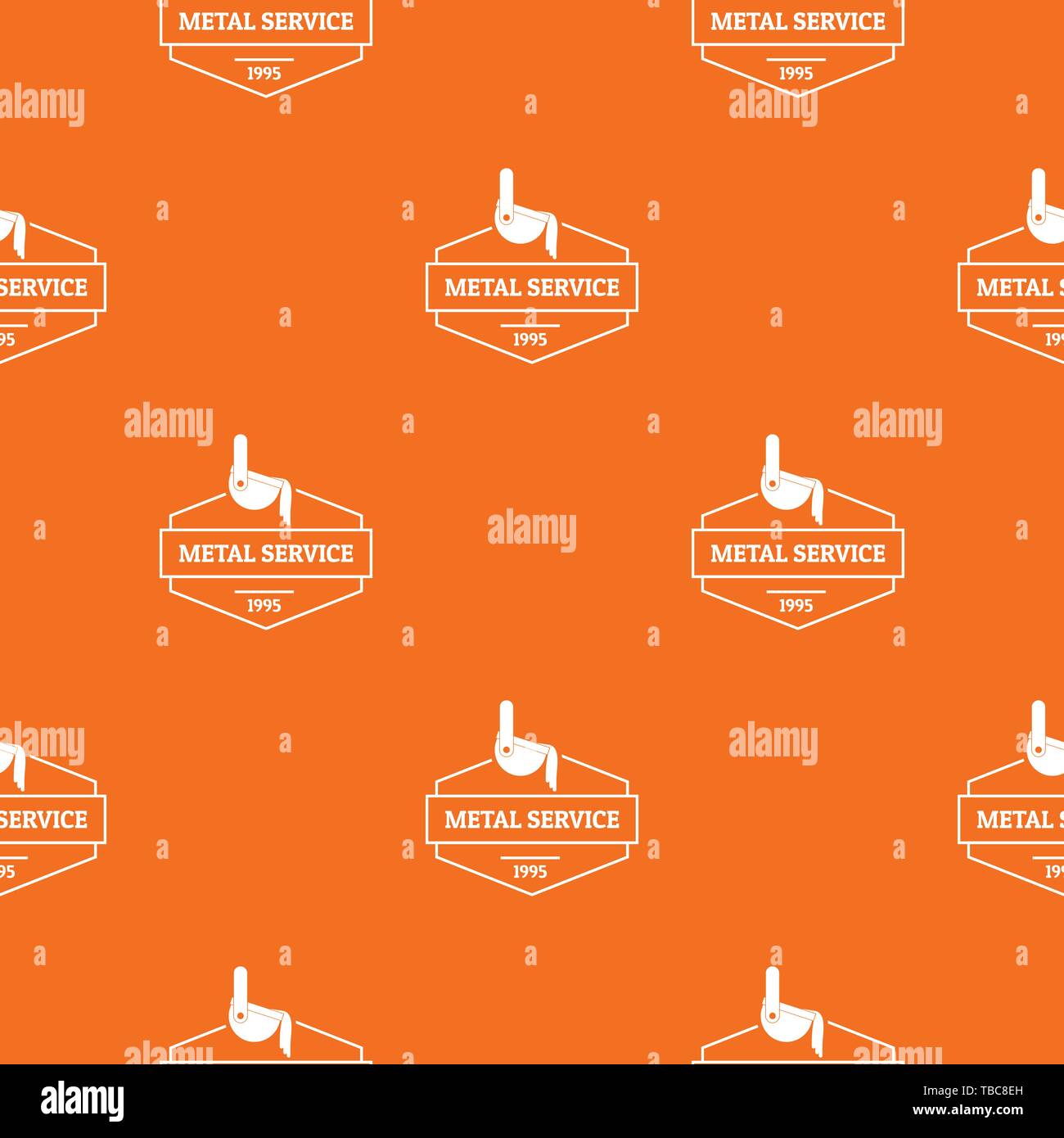 Industry pattern vector orange Stock Vector Image & Art - Alamy