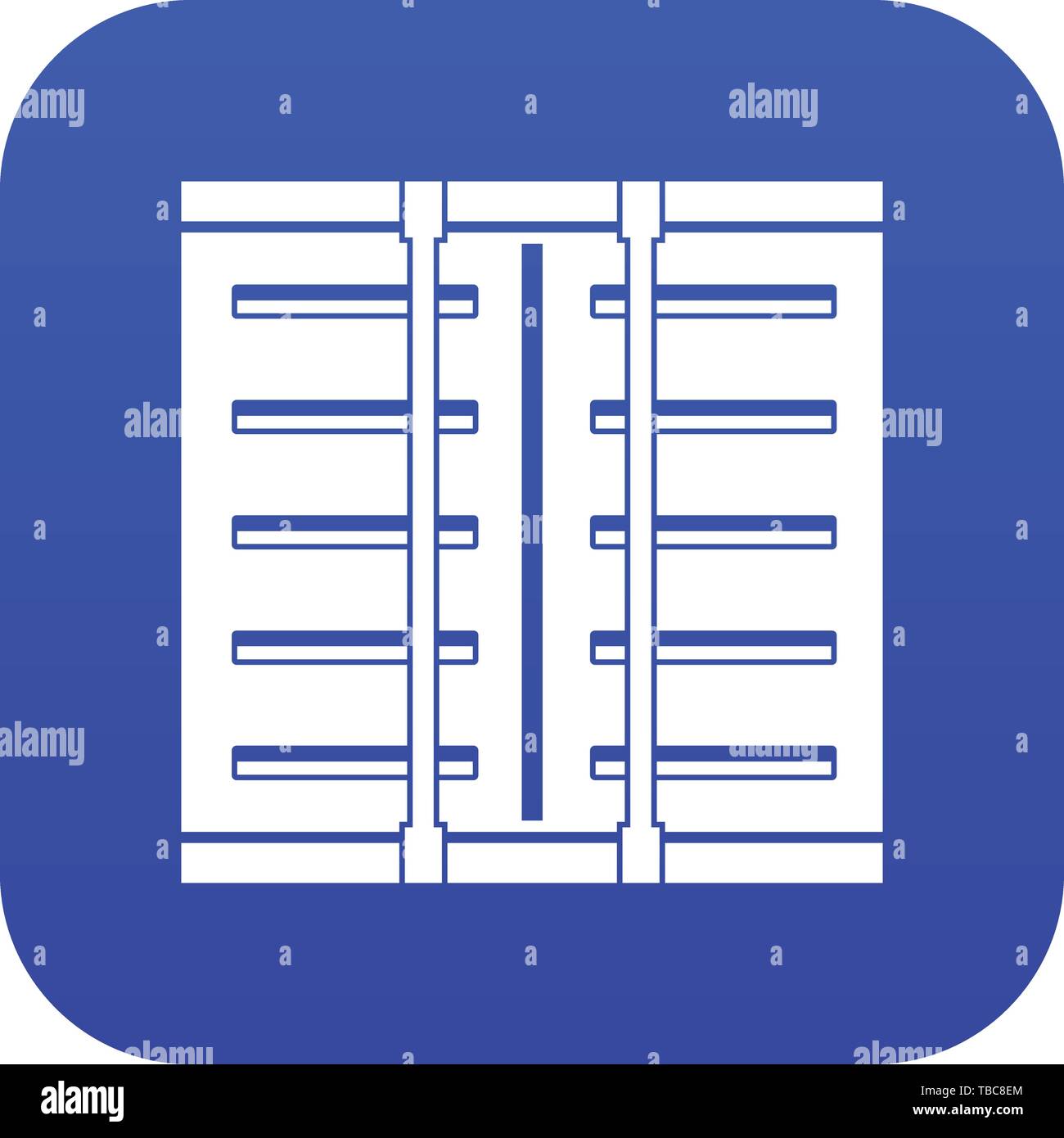 Jalousie icon digital blue Stock Vector Image & Art - Alamy