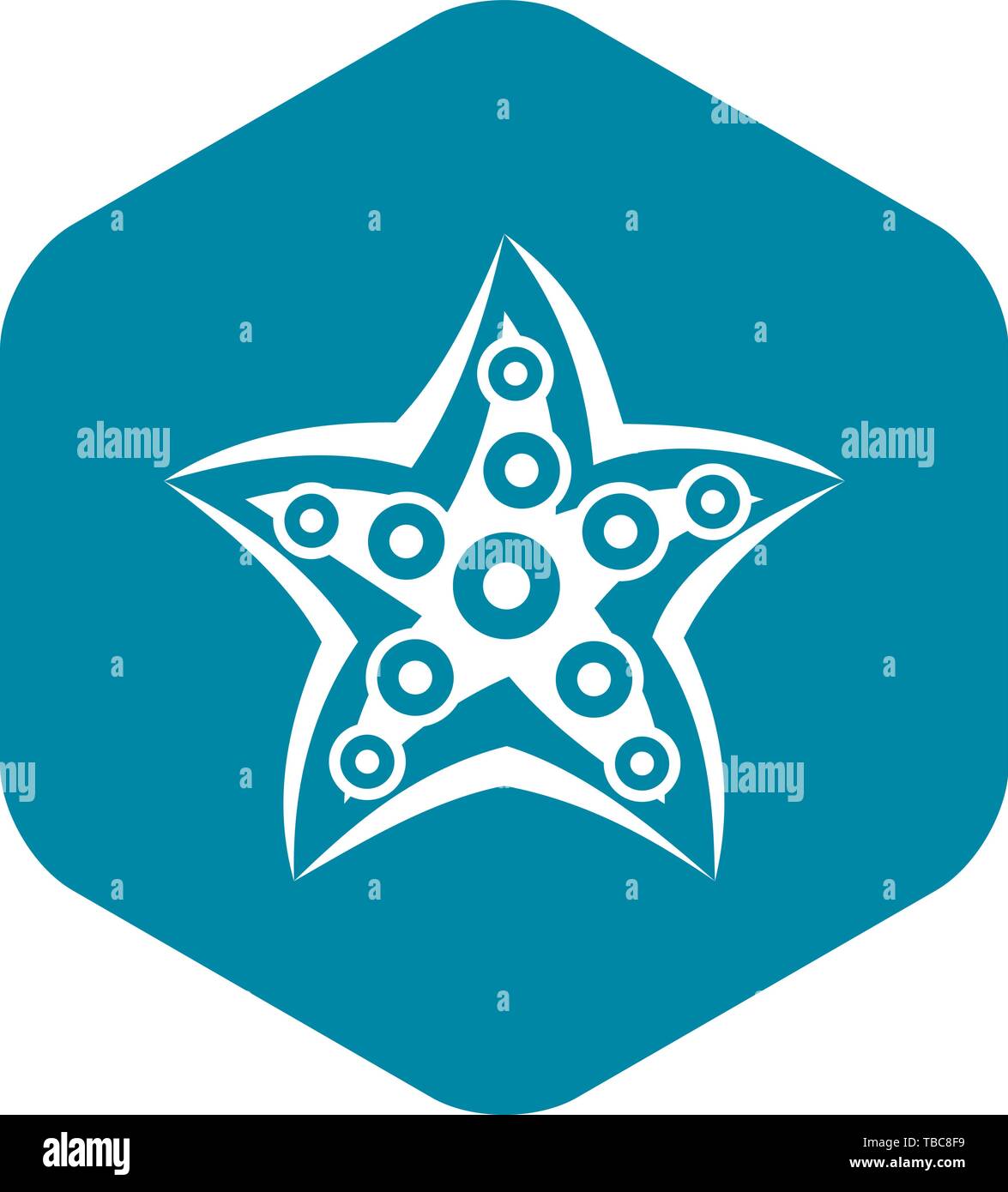 Starfish icon simple Stock Vector Image & Art - Alamy