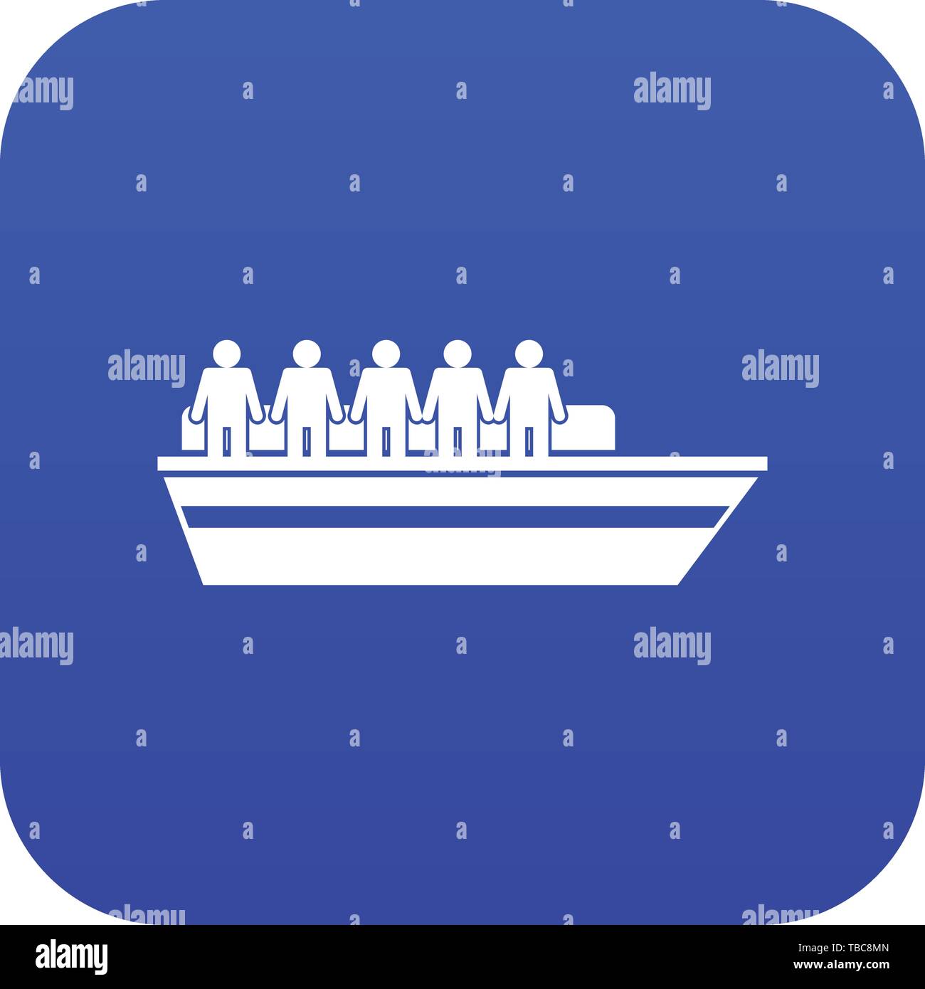 People on ship icon digital blue Stock Vector Image & Art - Alamy