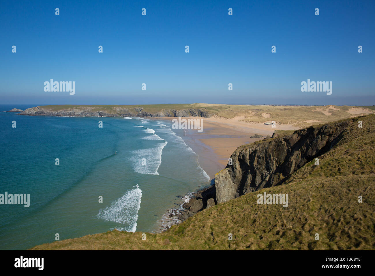 Holywell bay cornwall hi-res stock photography and images - Alamy