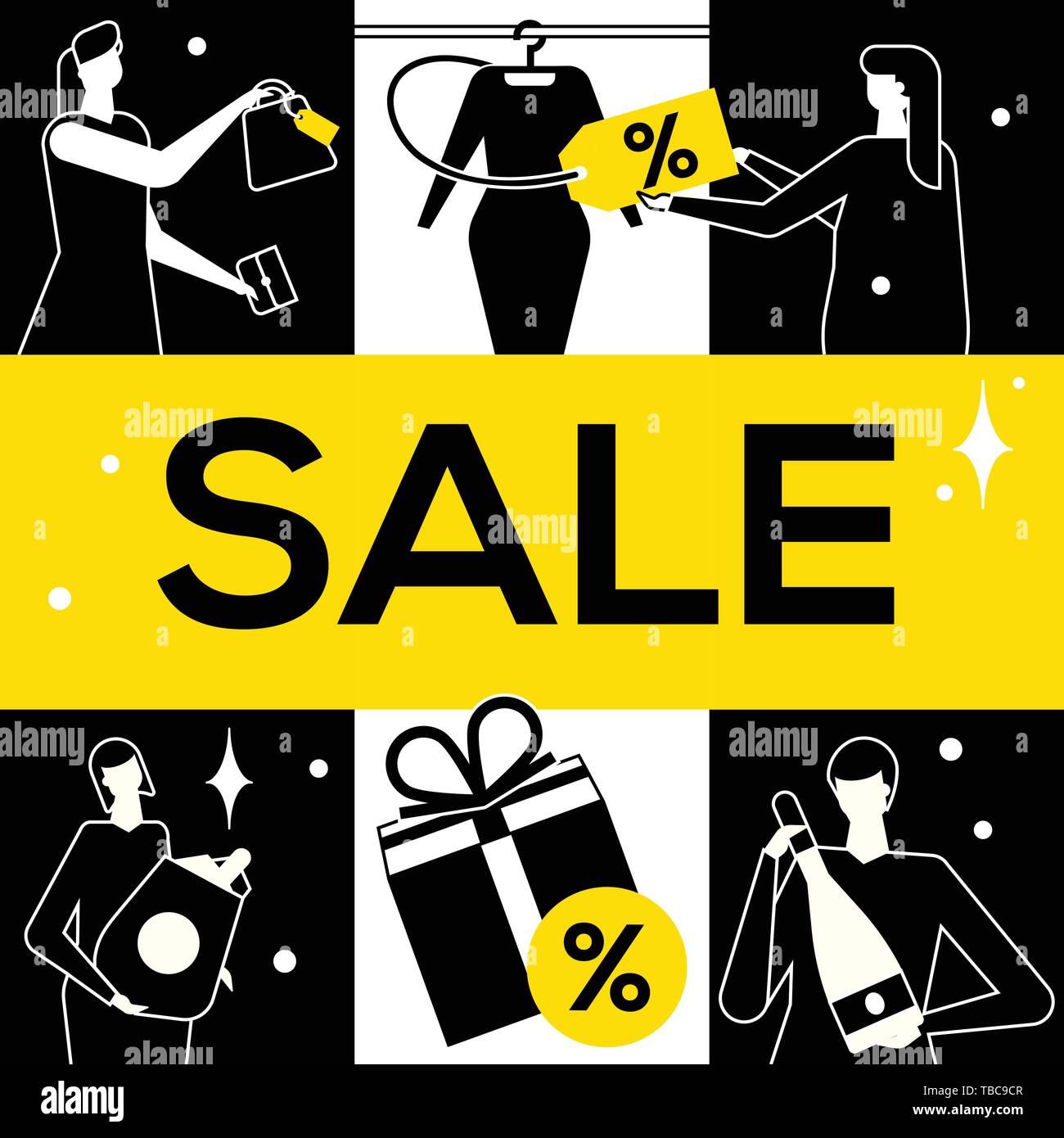 Big Sale - flat design style vector illustration Stock Vector Image ...