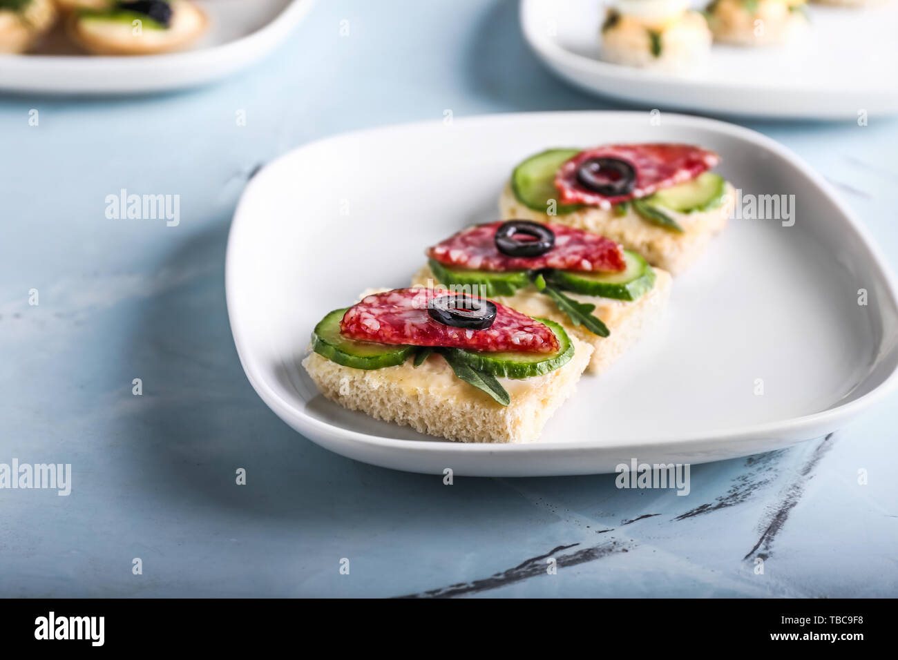 Canapes on the table hi-res stock photography and images - Alamy