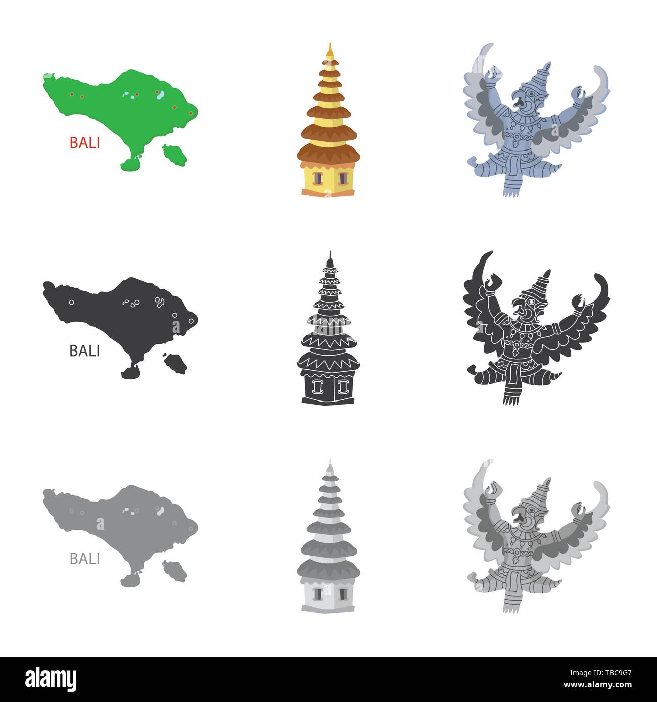 Garuda indonesia vector vectors Stock Vector Images - Alamy