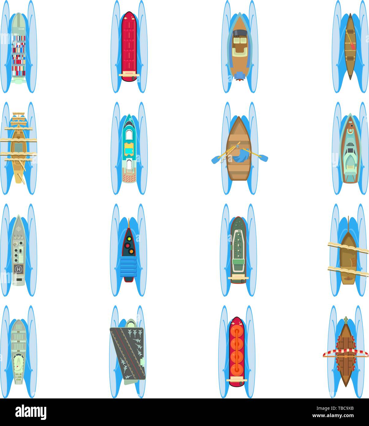 Water world icons set, cartoon style Stock Vector Image & Art - Alamy