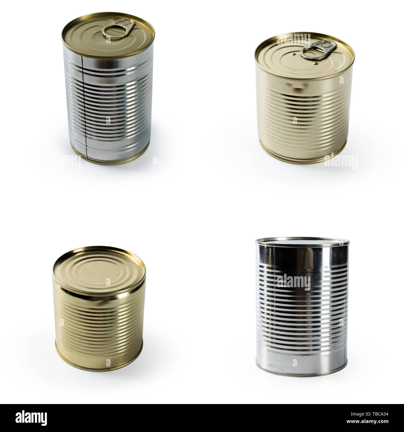 Stacked Cans of Food Stock Photo - Alamy