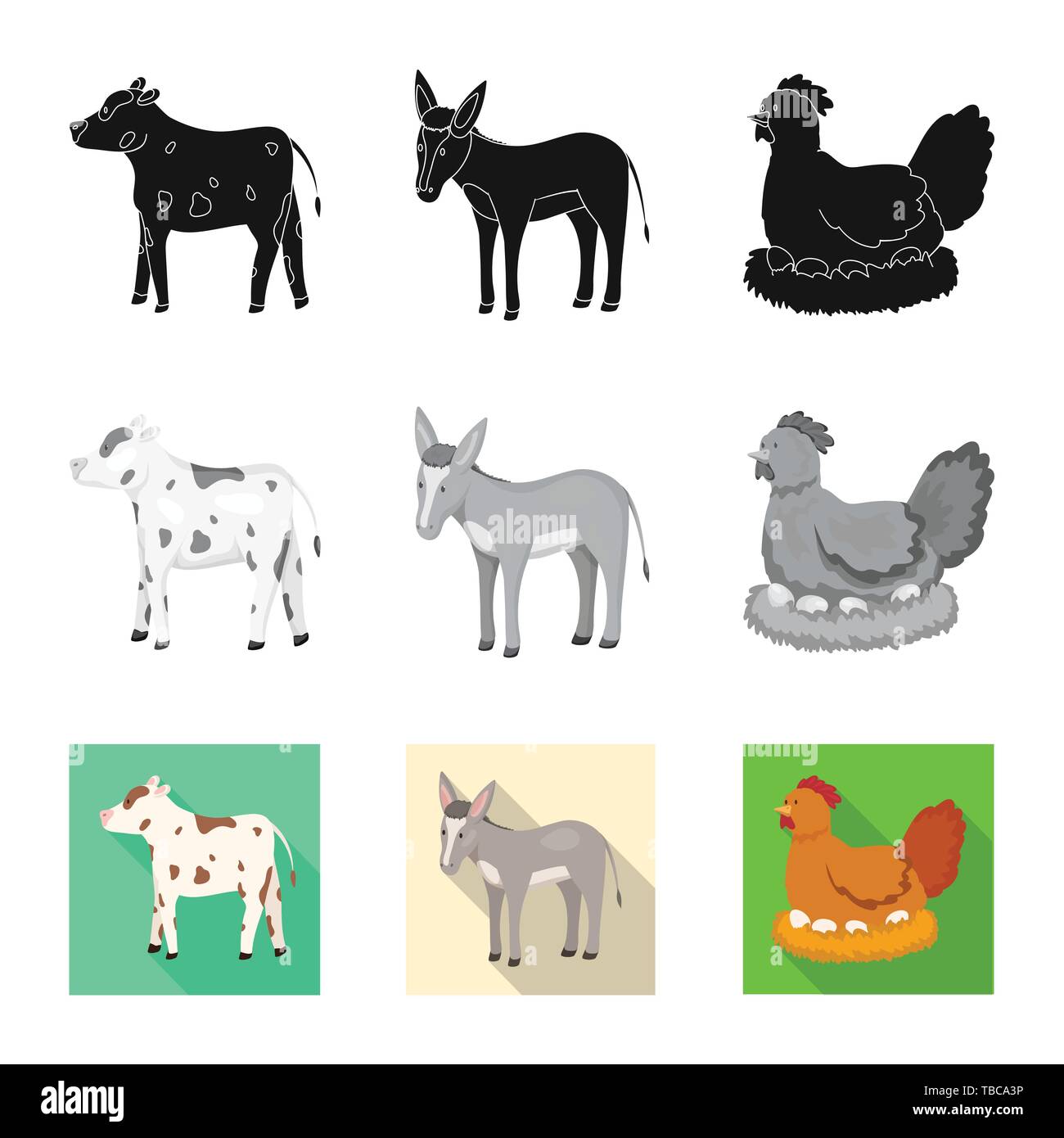 Vector illustration of breeding and kitchen icon. Set of breeding and ...