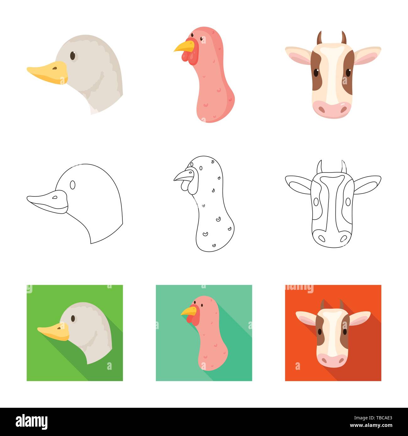 Vector design of agriculture and breeding icon. Collection of ...