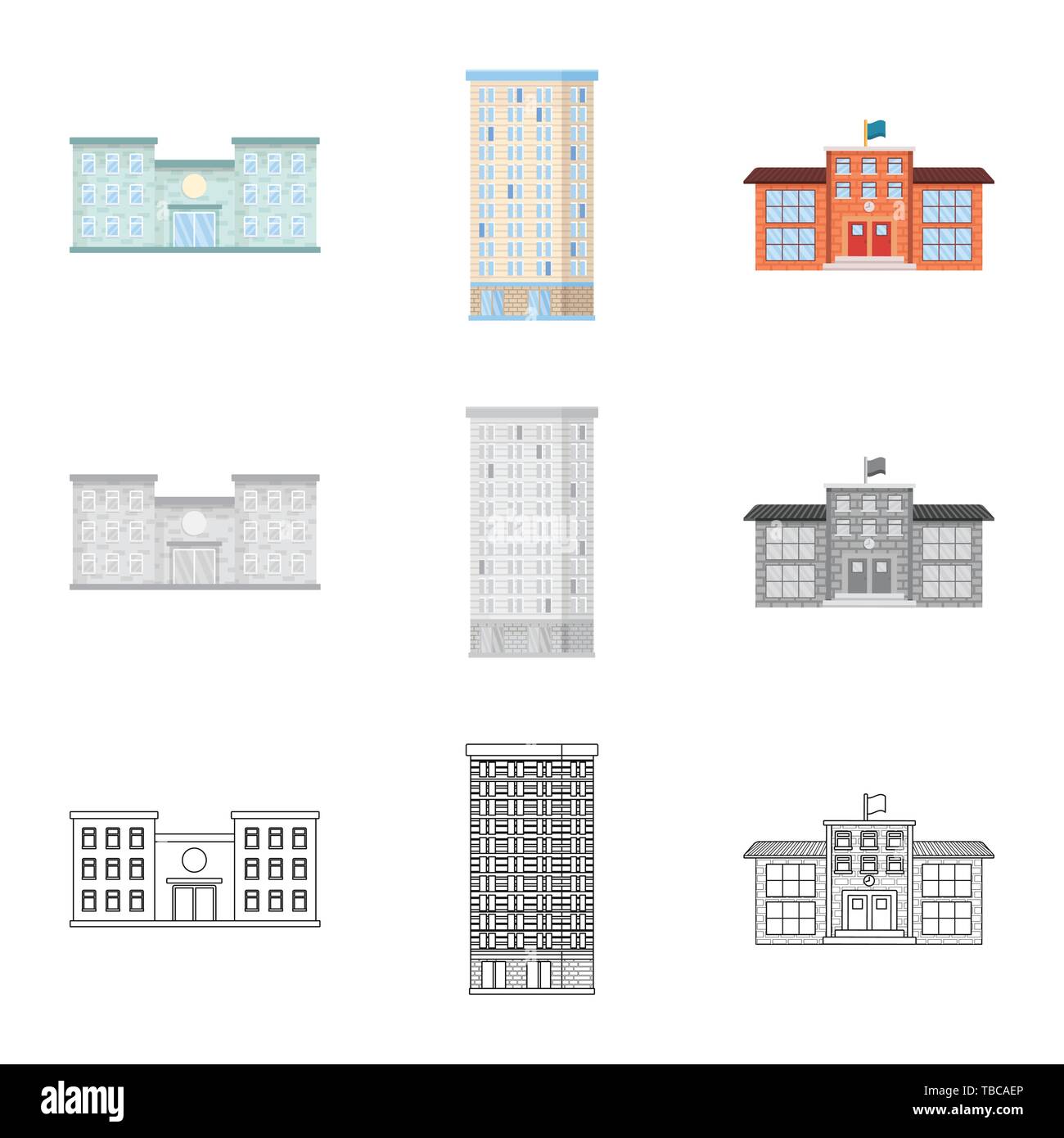 Vector design of municipal and center sign. Collection of municipal and ...