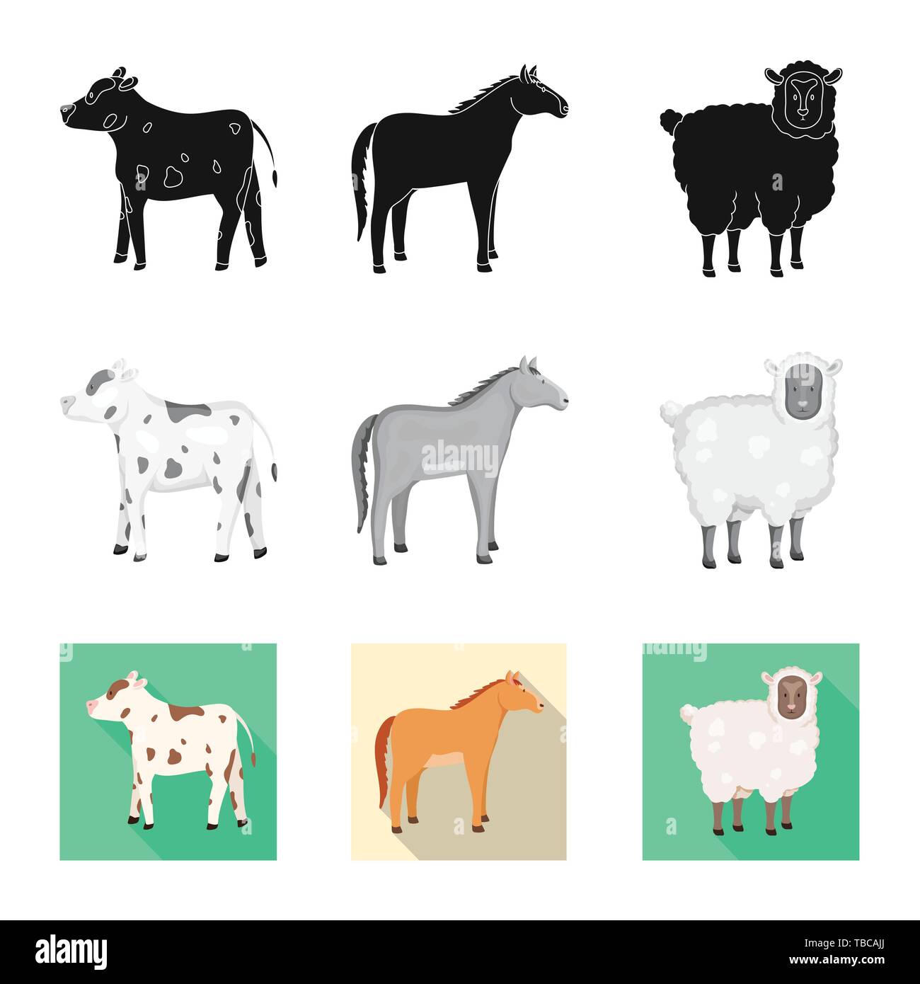 Vector design of breeding and kitchen sign. Set of breeding and organic ...