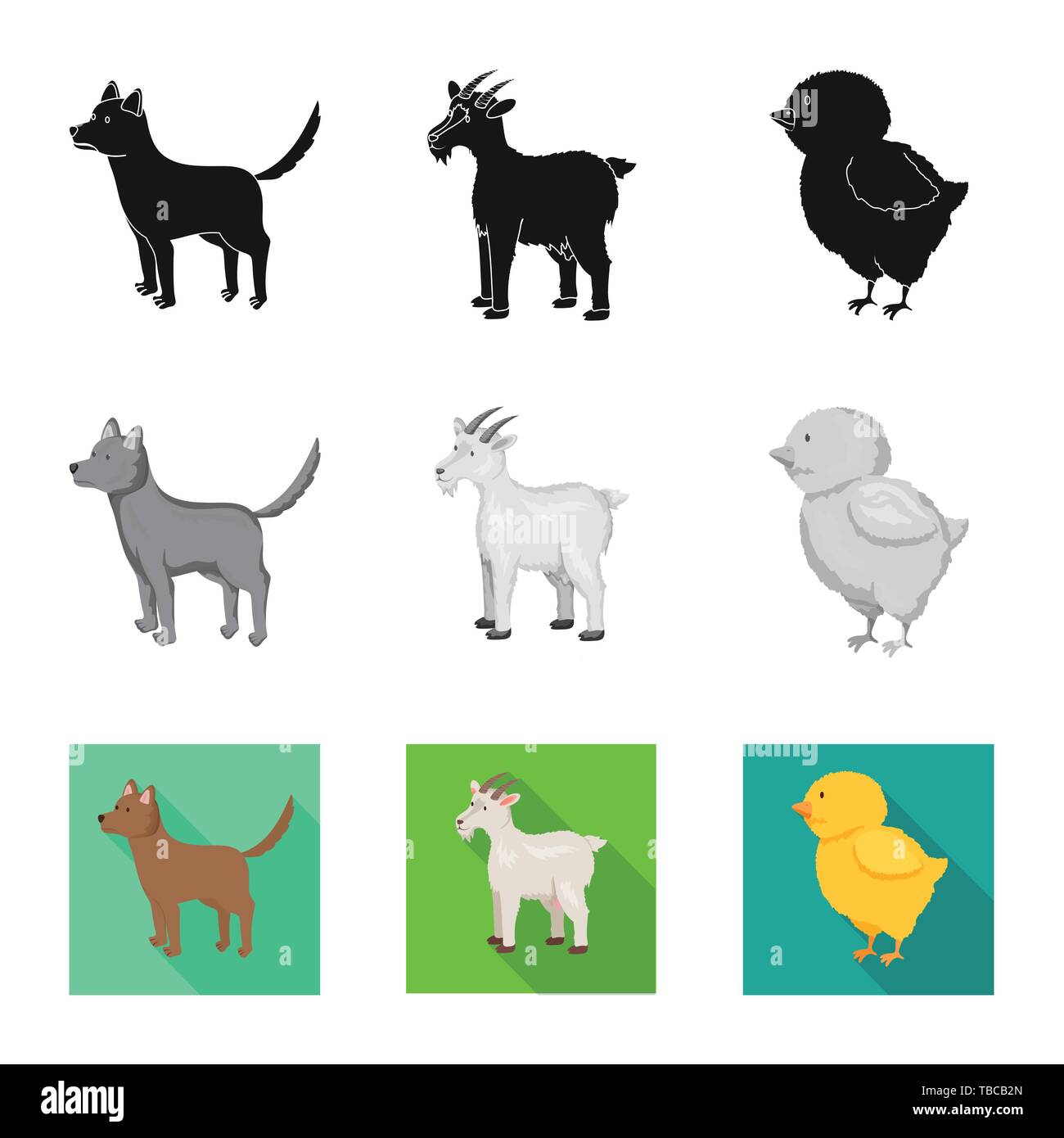 Vector design of breeding and kitchen symbol. Collection of breeding ...