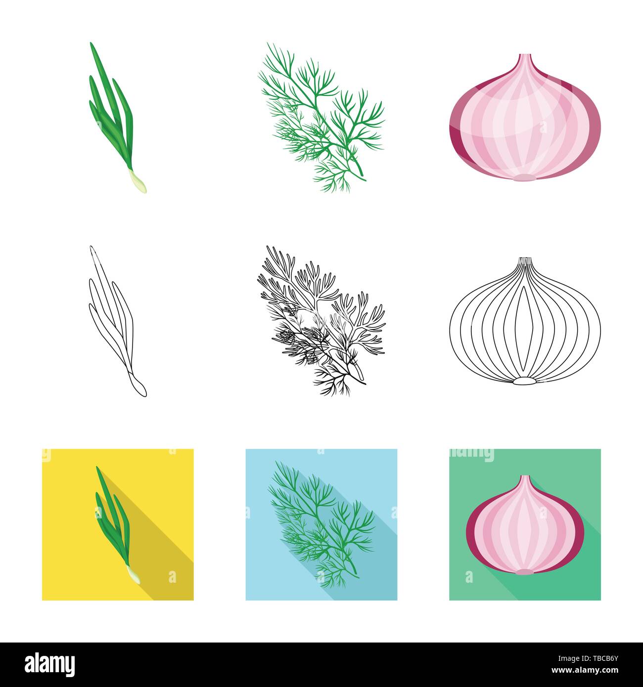 Vector design of taste and product icon. Collection of taste and ...