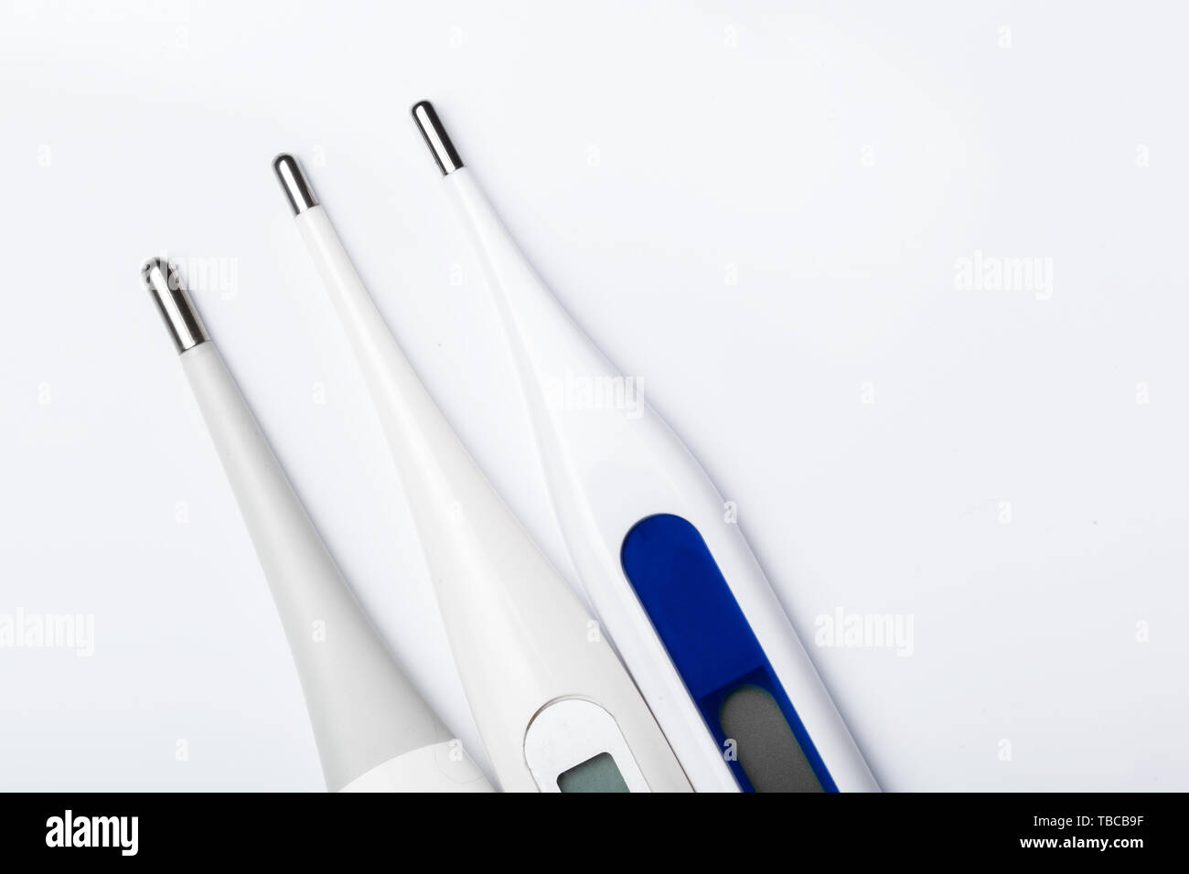 Electronic modern thermometer isolated Stock Photo - Alamy