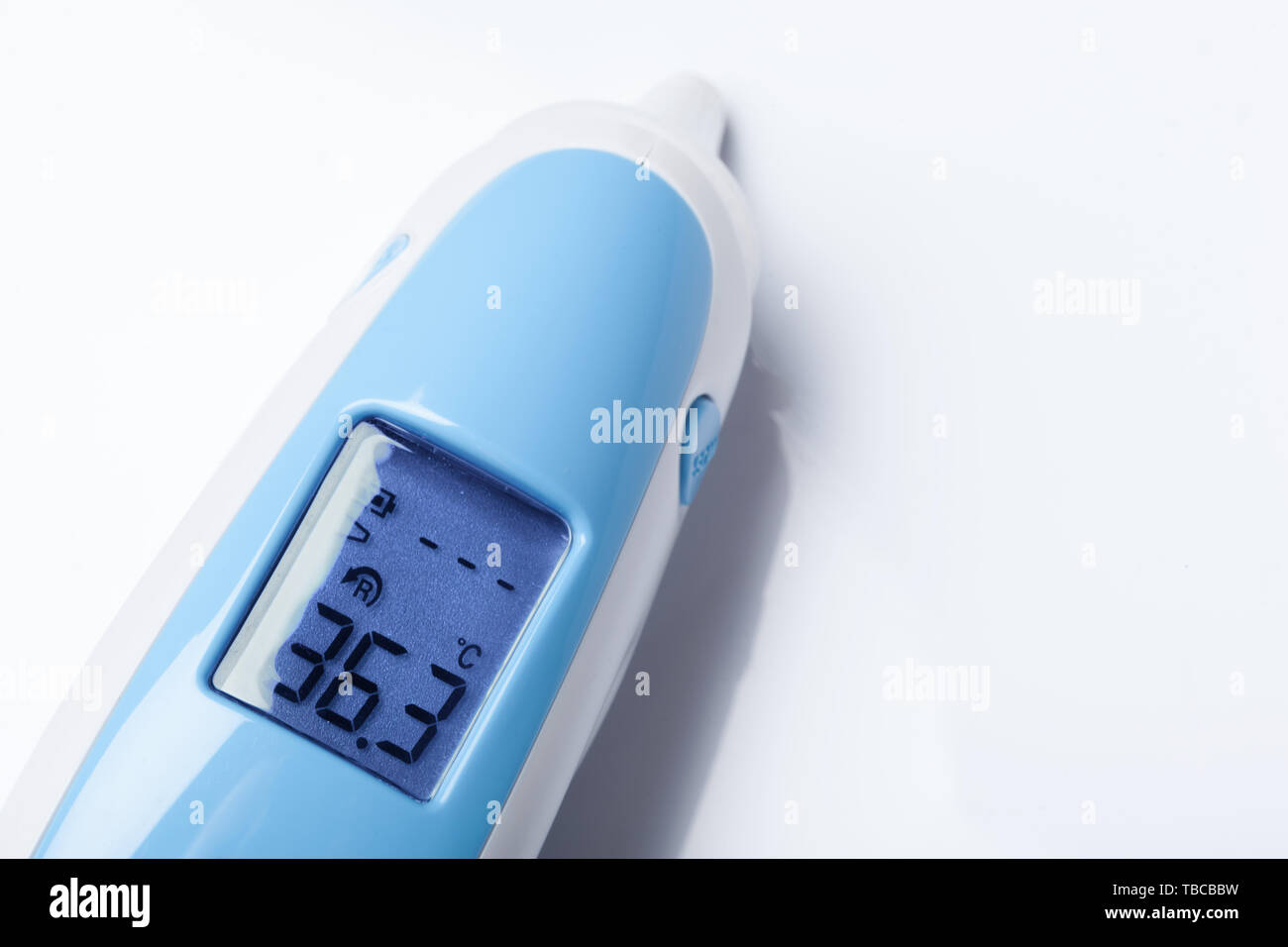 Electronic modern thermometer isolated Stock Photo - Alamy