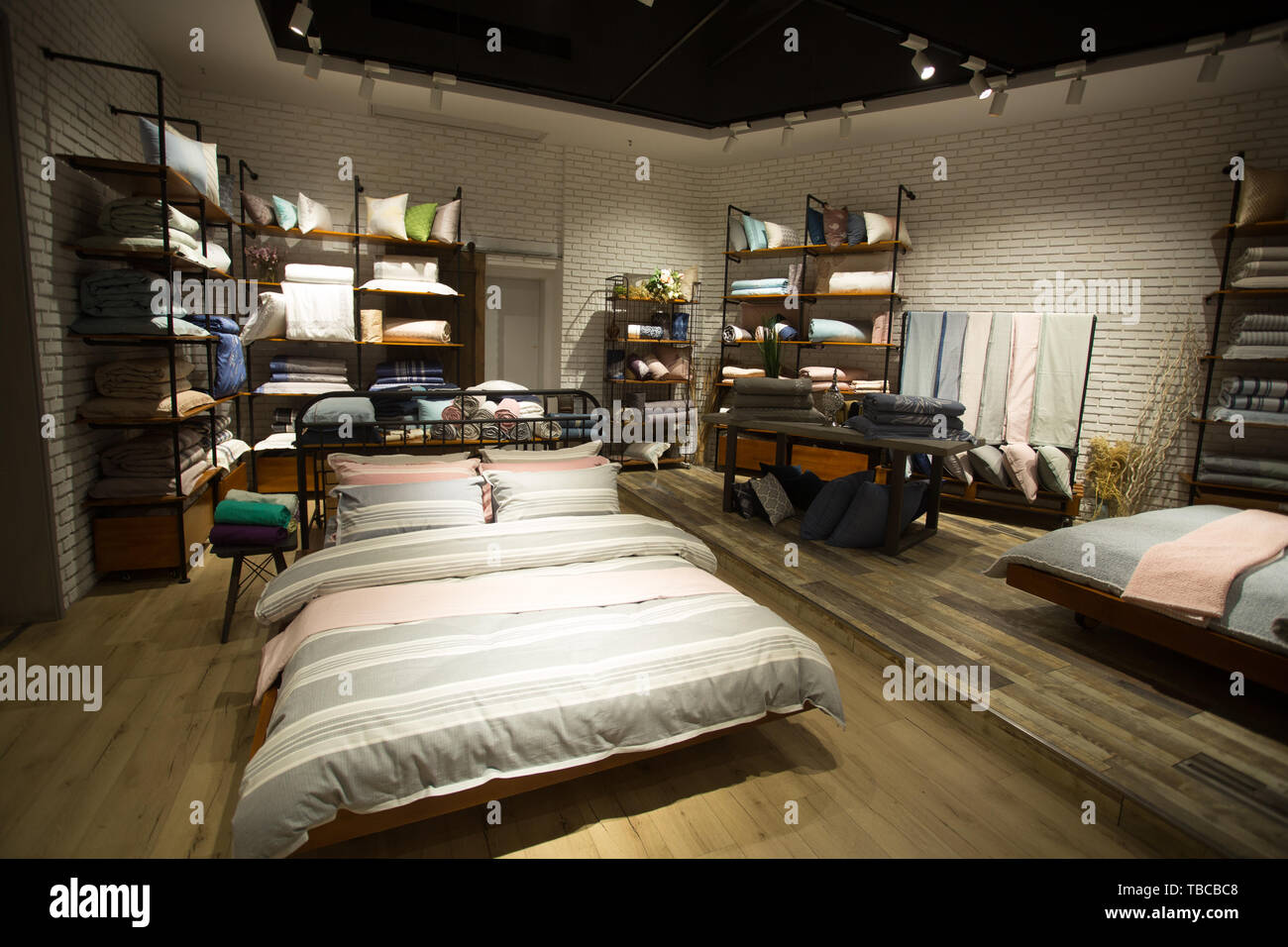 Stacked stone bridge home textile city Stock Photo - Alamy