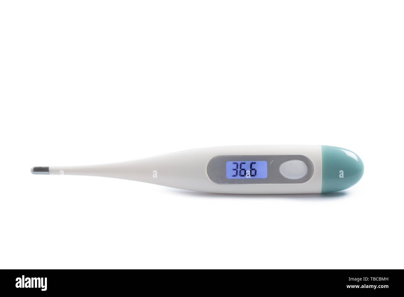 Electronic modern thermometer isolated Stock Photo - Alamy