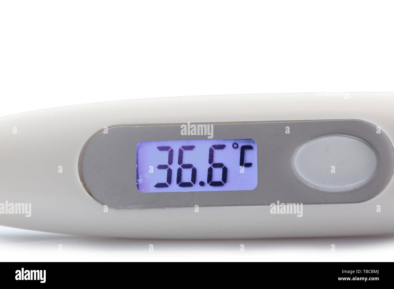 Electronic modern thermometer isolated Stock Photo - Alamy