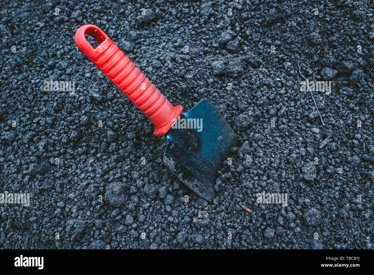 Spade in soil preparation hi-res stock photography and images - Alamy
