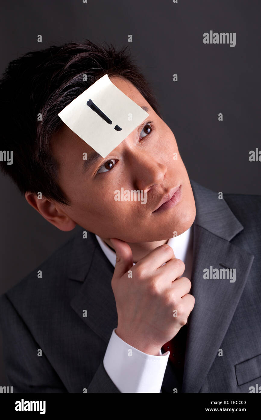 The look of a white-collar man Stock Photo - Alamy