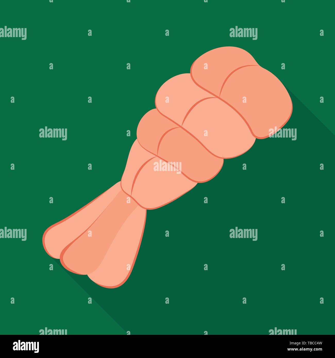 Vector illustration of prawn and raw sign. Collection of prawn and ...