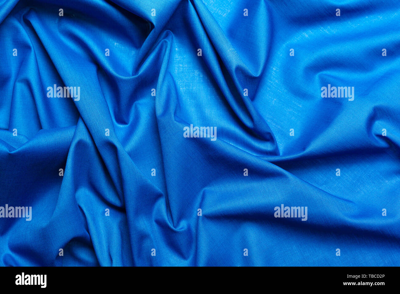 blue silk fabric background Stock Photo - Alamy