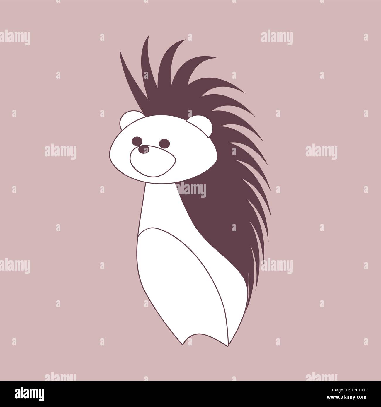 Stylized hedgehog Stock Vector Images - Alamy