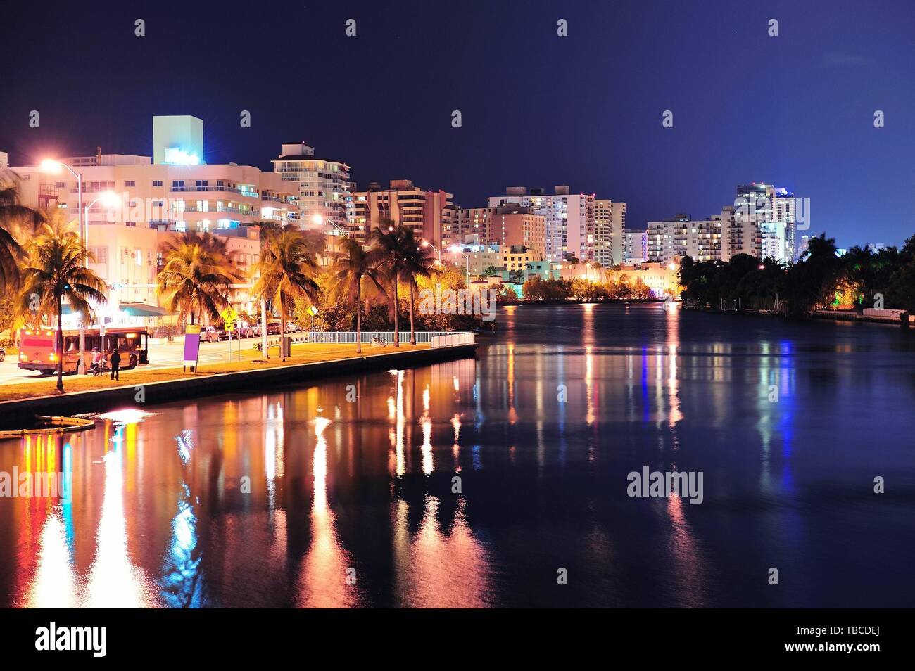 Miami beach waterfront views hi-res stock photography and images - Alamy