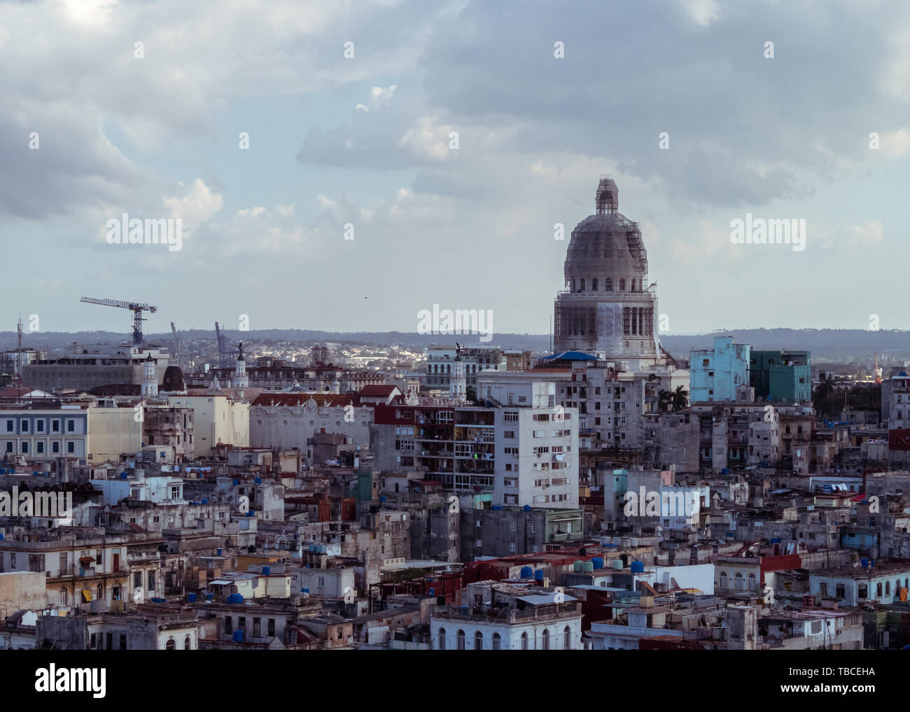 Rooftop view over the city of Havana, Cuba Stock Photo - Alamy