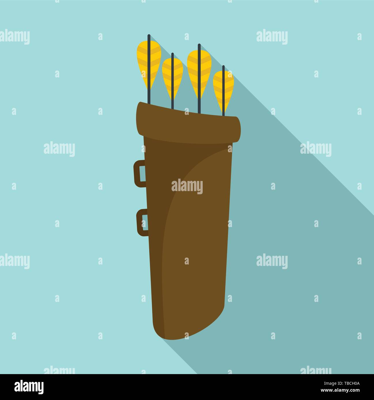 Arrow back bag icon. Flat illustration of arrow back bag vector icon ...