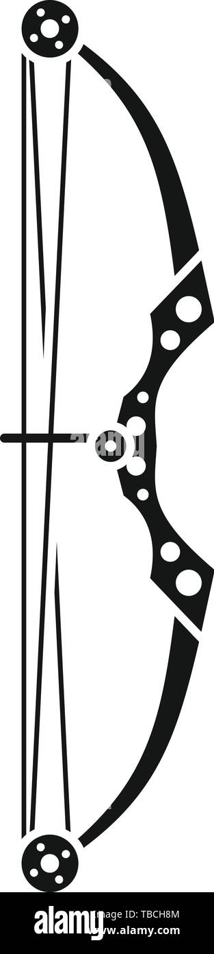 Sport bow icon. Simple illustration of sport bow vector icon for web ...