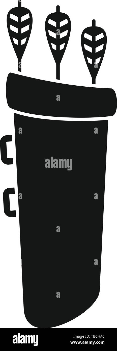 Arrow back bag icon. Simple illustration of arrow back bag vector icon ...