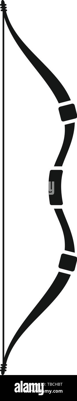 Ancient bow icon. Simple illustration of ancient bow vector icon for ...