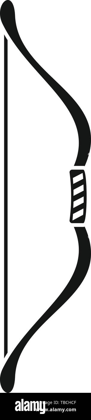Traditional bow icon. Simple illustration of traditional bow vector ...