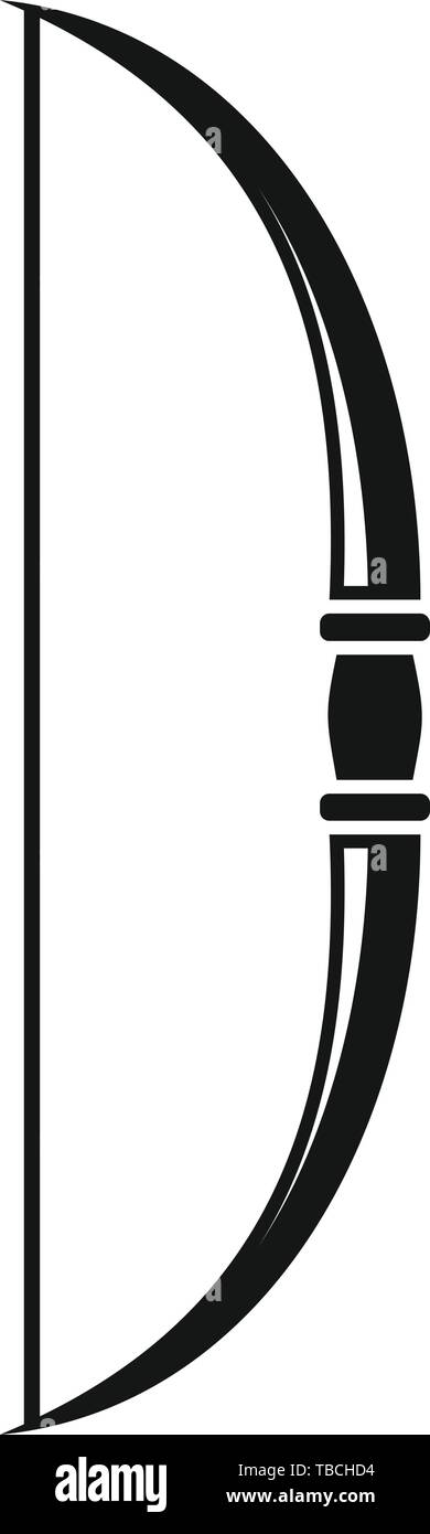 Bow weapon icon. Simple illustration of bow weapon vector icon for web ...