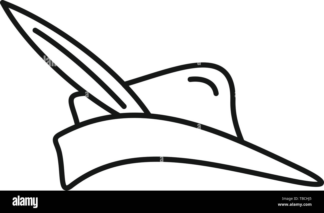Arch hunter hat icon. Outline arch hunter hat vector icon for web ...