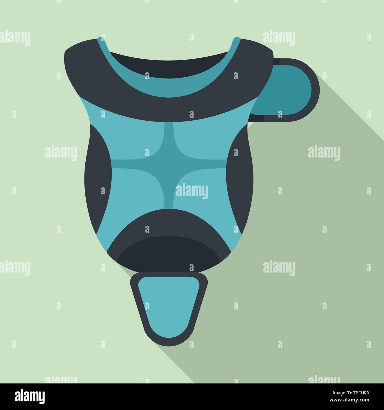 Baseball protective equipment icon. Flat illustration of baseball ...