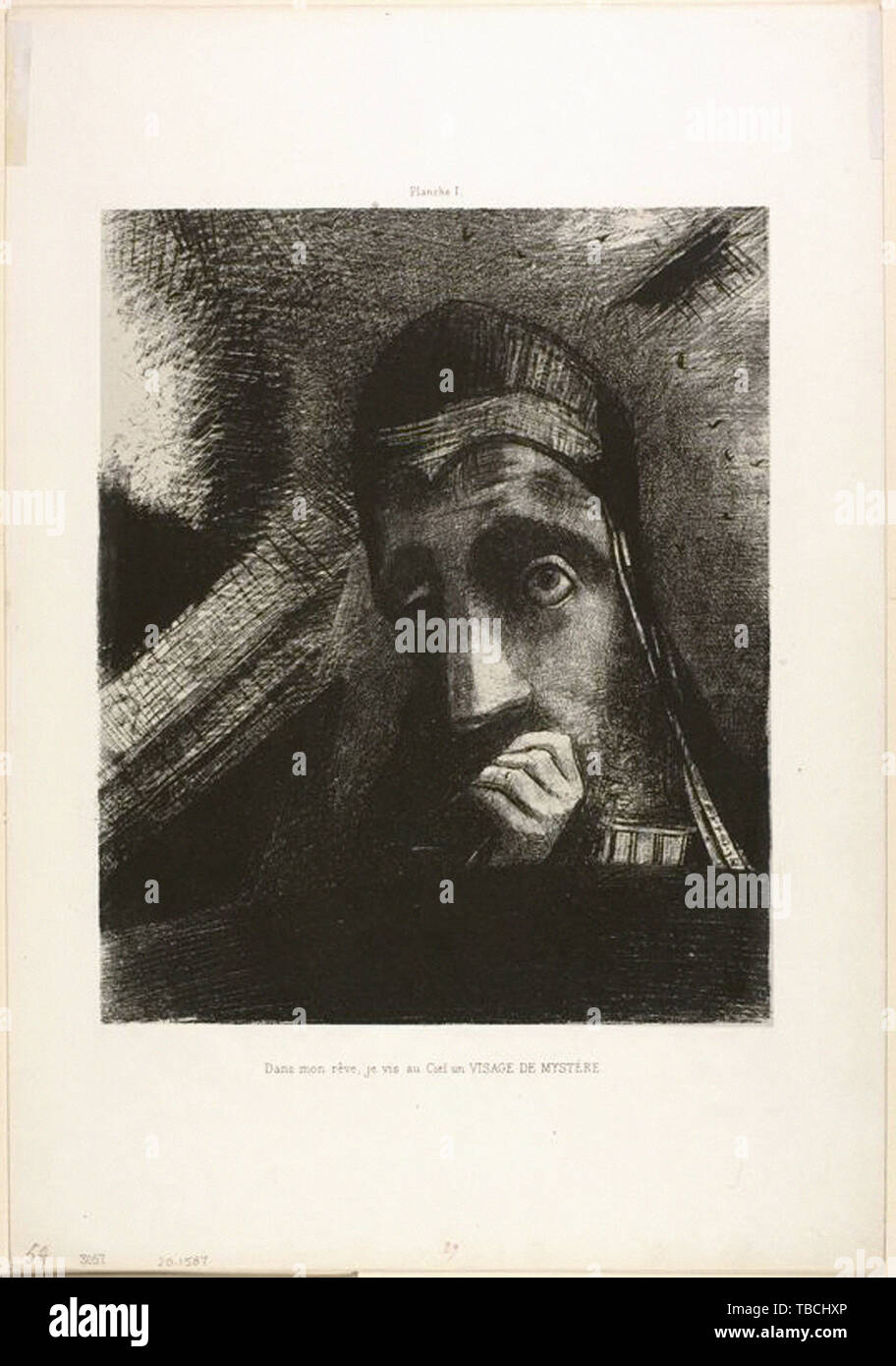 Odilon Redon - Face Mystery 1885 Stock Photo - Alamy