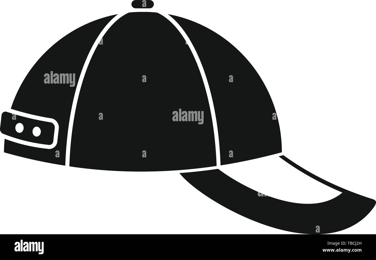 Baseball cap icon. Simple illustration of baseball cap vector icon for ...