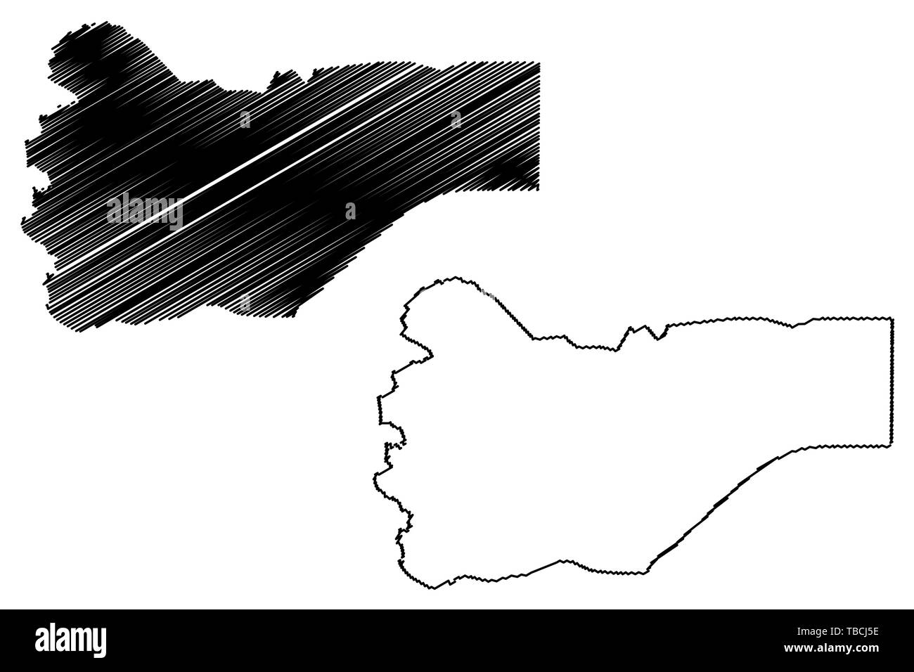 Saada Governorate (Governorates of Yemen, Republic of Yemen) map vector ...