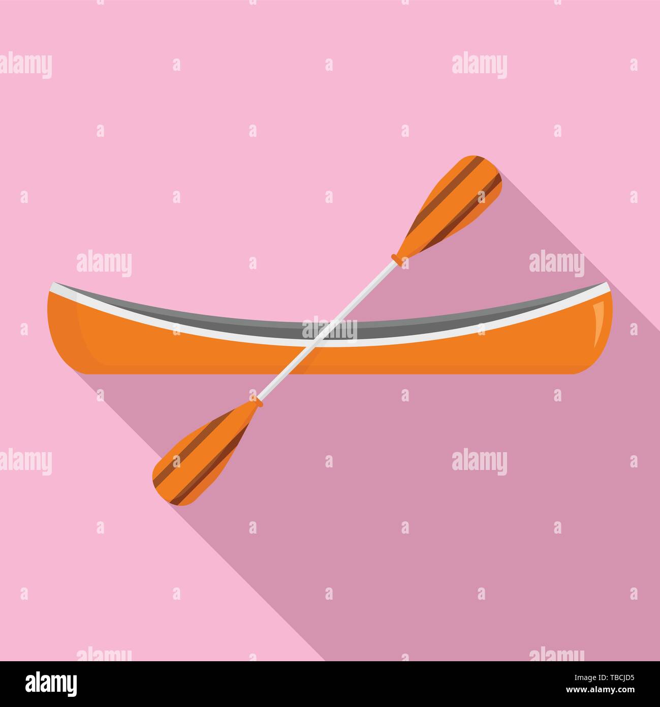 Kayak boat icon. Flat illustration of kayak boat vector icon for web ...