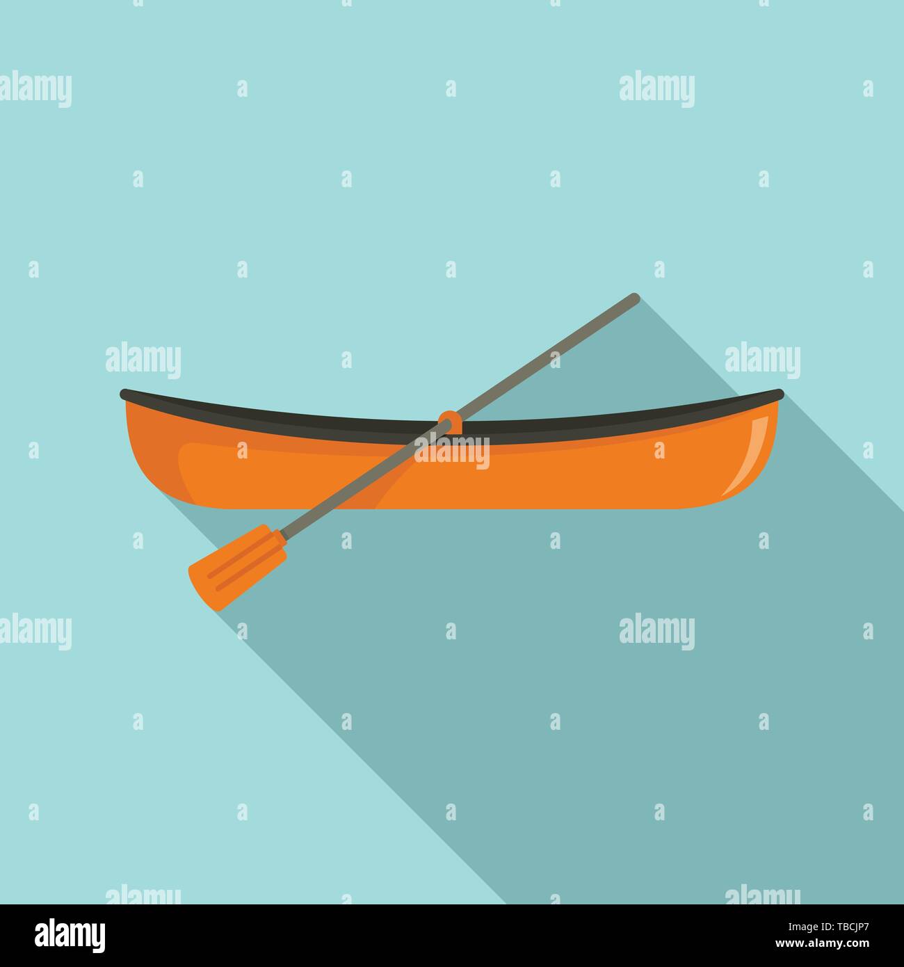 Lake boat icon. Flat illustration of lake boat vector icon for web ...