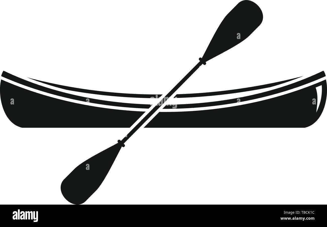 Kayak boat icon. Simple illustration of kayak boat vector icon for web ...