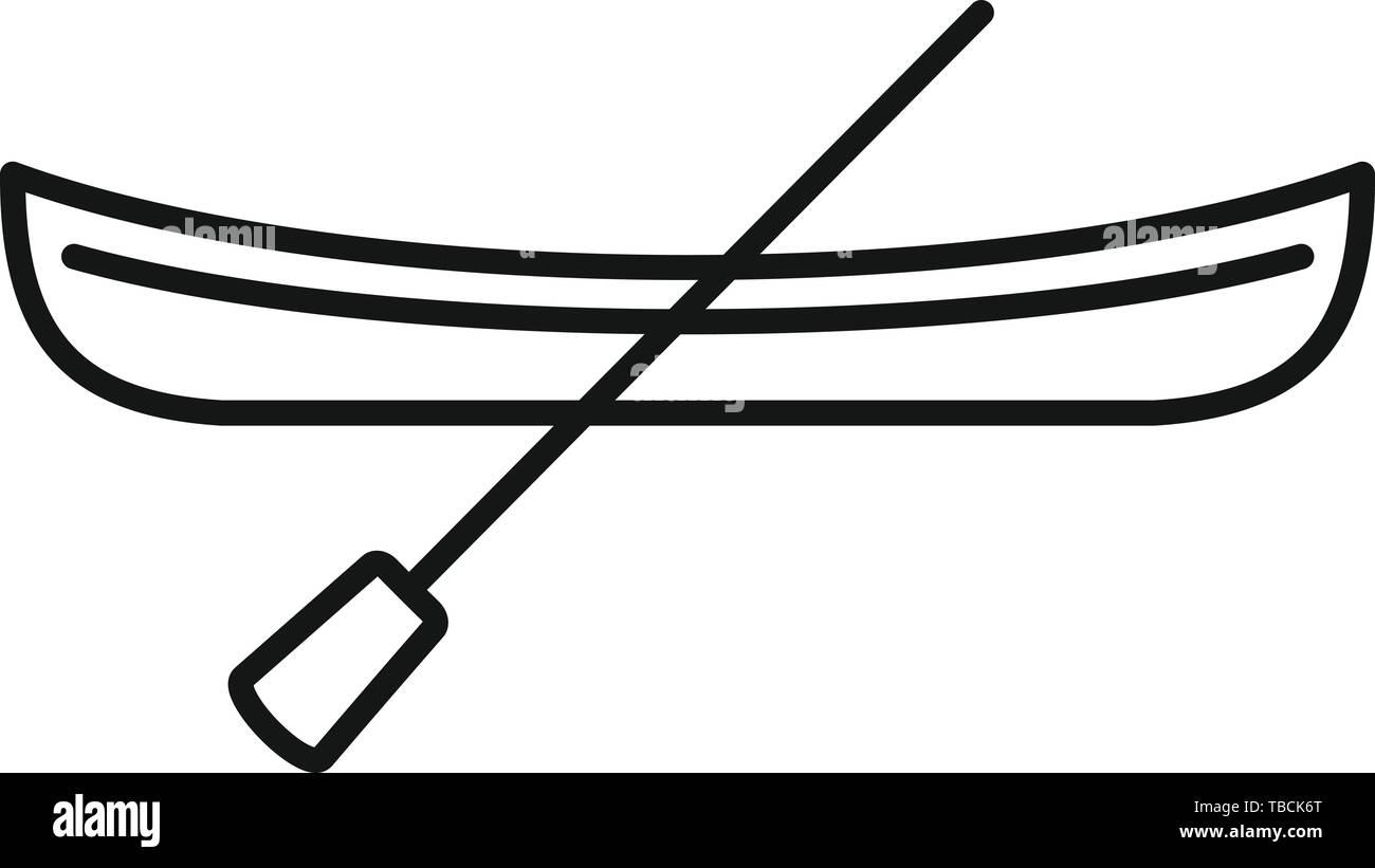 Lake boat icon. Outline lake boat vector icon for web design isolated ...