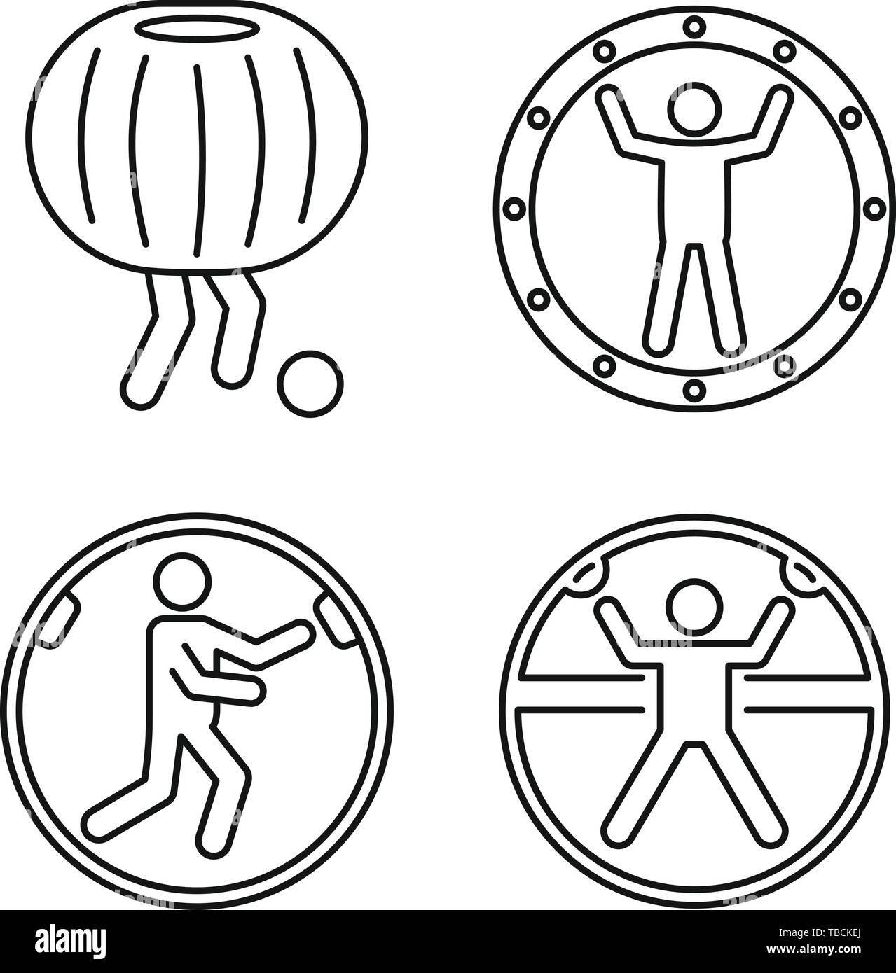 Zorbing Ball Black and White Stock Photos & Images - Alamy
