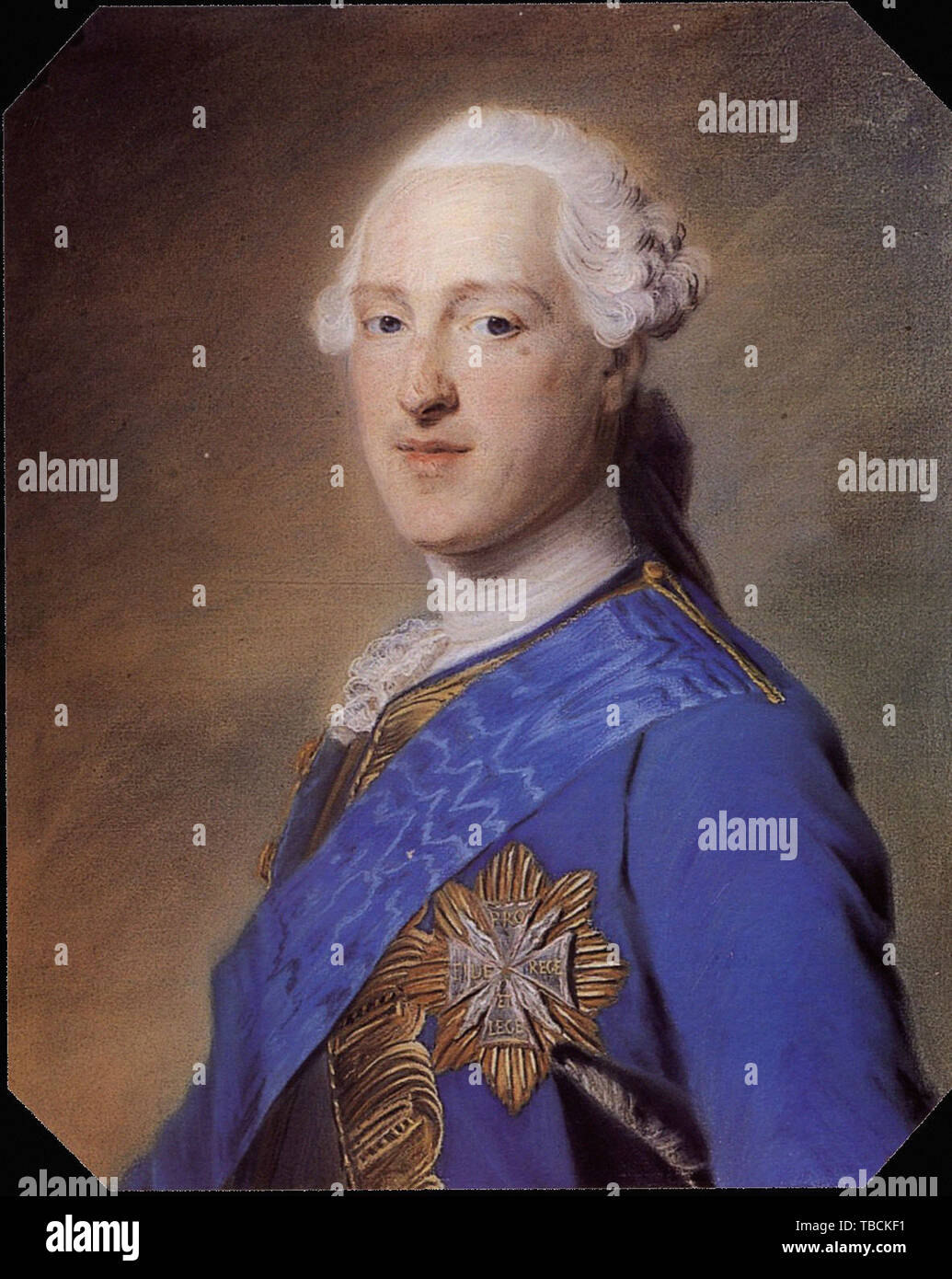 Maurice Quentin De La Tour - Prince Xavier Saxony Stock Photo - Alamy