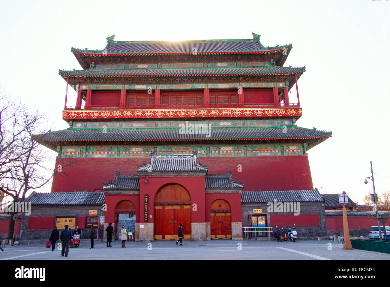 The Drum Tower in Beijing, China was used to keep time during the night ...