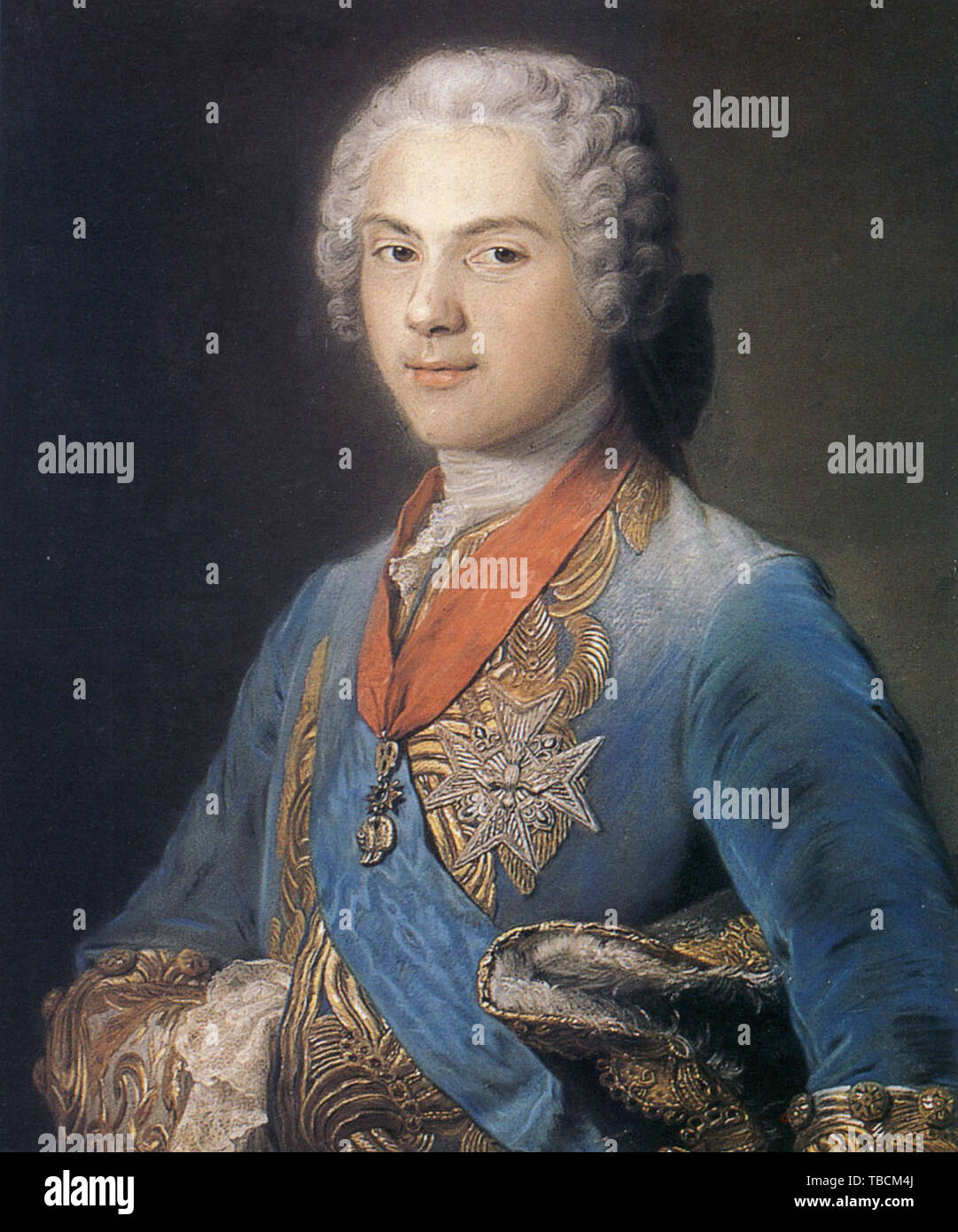 Maurice Quentin De La Tour - Louis France Dauphin Son Louis Xv Stock ...