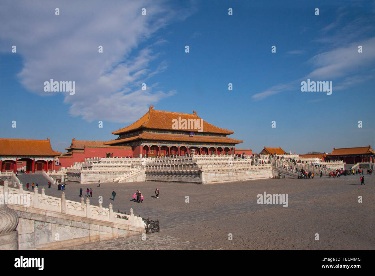 The forbidden city in Beijing, China. Chinese imperial palace from the ...