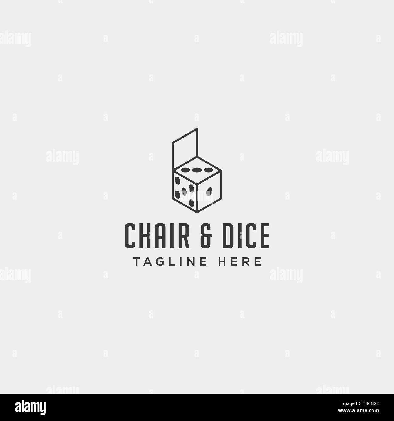 chair game logo design vector icon illustration icon element isolated ...