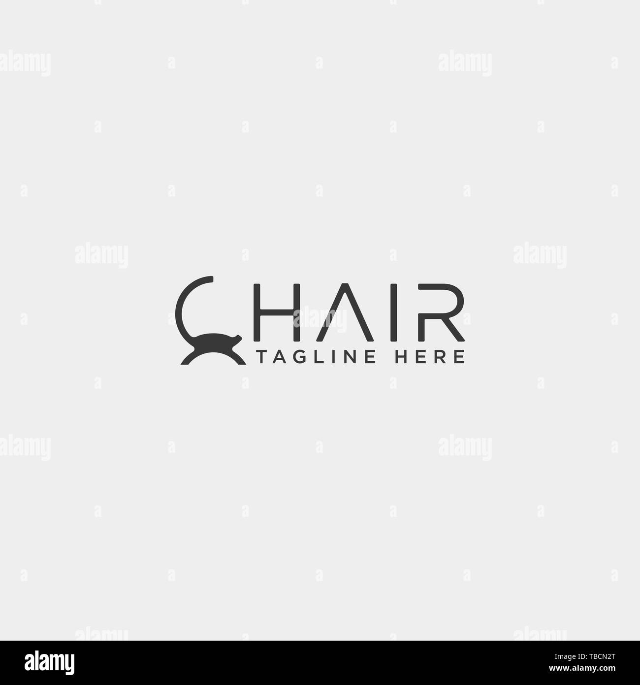 chair logo design vector icon illustration icon element isolated Stock ...